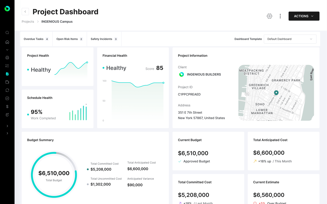 Construction Project Management Software for Complex Builds | INGENIOUS.BUILD